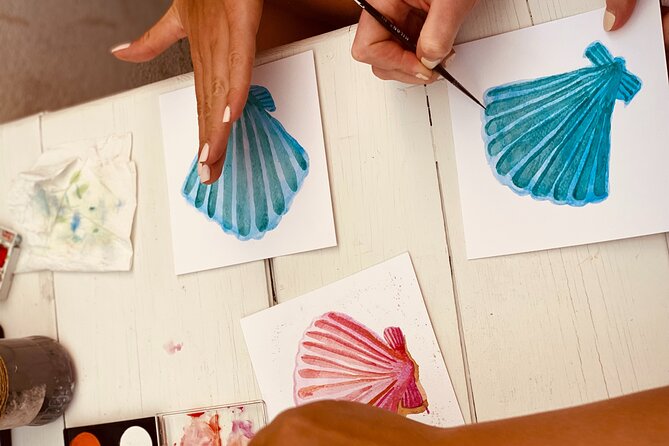1 Hour Watercolor Workshop in Parikia Paros! - A Closer Look at the Watercolor Workshop