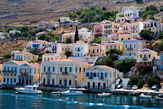 Boat Trip to Symi Island with swimming stop at St George Bay - Key Points