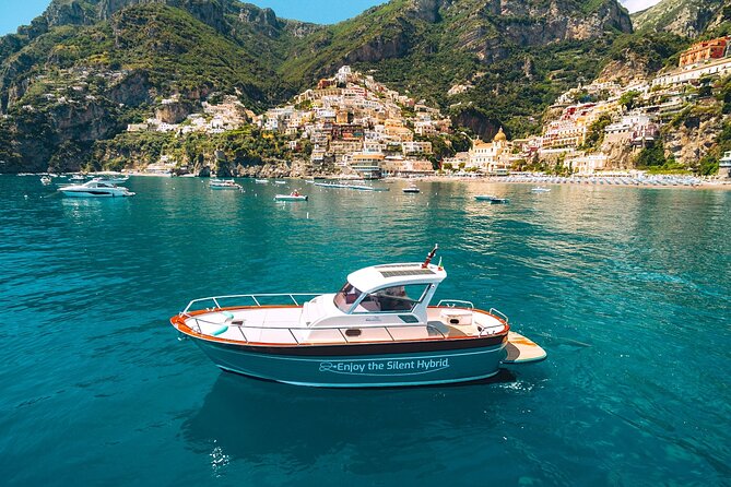 Day Trip to Amalfi Coast and Ieranto Bay in a Hybrid Eco Boat - An Eco-Friendly Twist on a Classic Coastline Tour