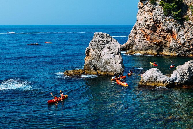 Dubrovnik Kayaking & Snorkelling Morning Escape-3h & 2h Options - The Betina Cave Snorkeling & Cliff Jumping Experience
