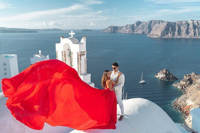 Flying Dress Photo © Photoshoot in Santorini: Express Package - Overview of the Experience