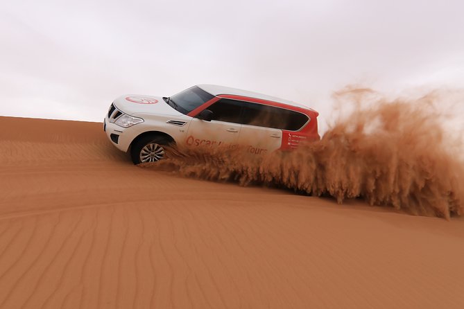 High Red Dunes with Camel Ride, Sandboarding, Falcon Show and VIP BBQ Dinner - An Authentic Desert Experience with a Luxurious Touch