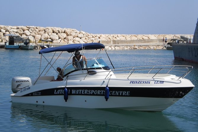 Luxury Marinello 26 Self-Drive speedboat Rental in Latchi - Exploring the Coastal Highlights