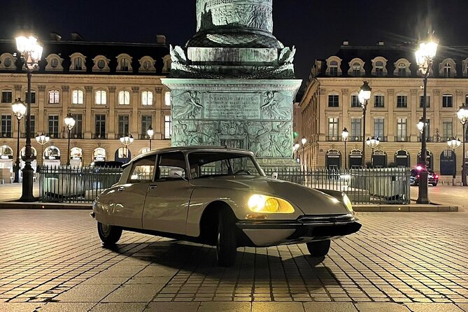 Paris by Night Tour in a Vintage Open-Top French Car Citroën DS - In-Depth Look at the Itinerary