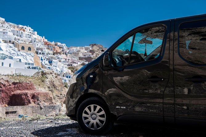 Private Transfer from-to Santorini airport to-from anywhere in Santorini Island - The Convenience of a Flat Fee and Onboard Wi-Fi