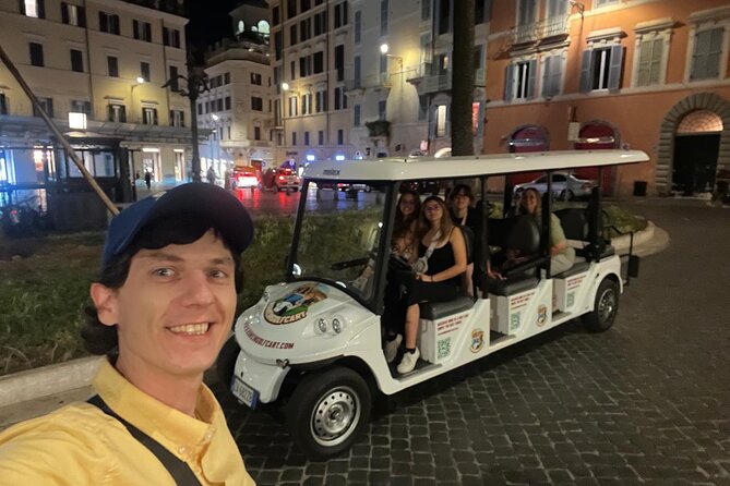 Rome 2 hour Golf Cart night tour with Hotel Pickup - Key Points