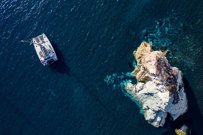 Santorini Platinum Catamaran Cruise with Meal, BBQ and Open Bar - The Itinerary in Detail