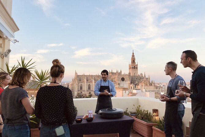 Sevilla: Panoramic Highlights Rooftop Tour & Paella Cooking Class - The Experience in Detail