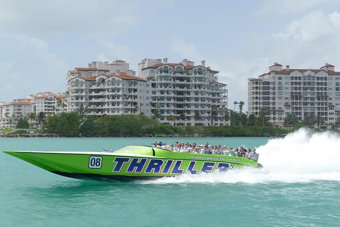 Speedboat Sightseeing Adventure of Miami - The Perfect Tour for Adventure Seekers with an Eye for Style