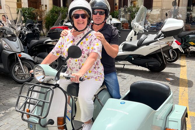 Vespa Sidecar Tour By Night with Pickup - The Experience in a Nutshell