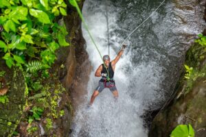 Waterfall rappelling, ziplining, pool jumping, hiking with lunch pricing and value