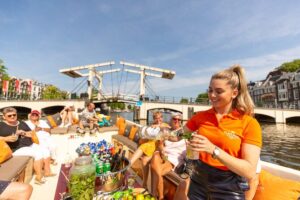 Amsterdam: luxury canal cruise unlimited drinks & bites option what to expect during the cruise