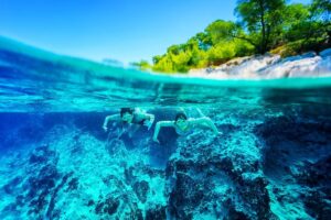 Blue cave small group boat tour from dubrovnik sunj beach on lopud island: the first stop