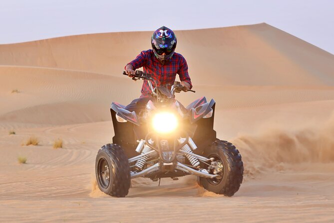 Desert safari with bbq dinner, quad bike & camel ride from dubai transport, duration, and practicalities