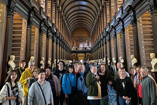 Dublin book of kells, castle and molly malone statue guided tour trinity college campus: a walk through ireland’s academic heart
