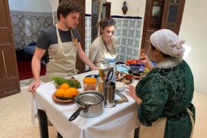 Half day cooking class with local chef laila in marrakech the market visit: a genuine touch