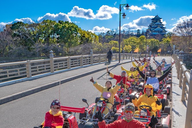 Osaka go karting tour with funny costume the route and stops