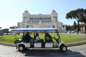 Rome highlights by golf cart: private tour what the itinerary offers