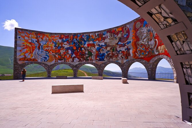 Day tour to mountains Jinvali lake, Ananuri, Kazbegi, Arch friendship