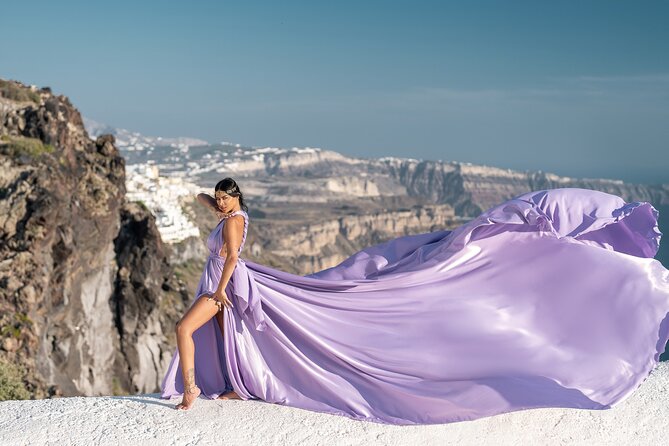 Flying Dress Photo © Photoshoot in Santorini: Express Package - The Dress Selection and Experience Details