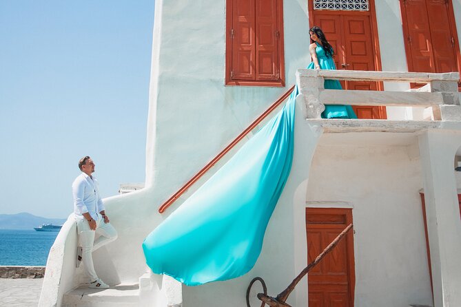 Private Flying Dress Photoshoot in Mikonos - Practical Details and Tips