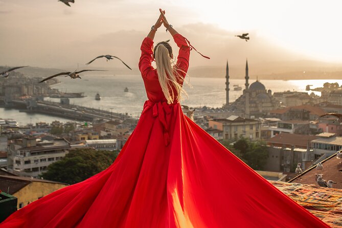 Rooftop Flying Dress Photo Shoot in Istanbul - Authentic Feedback from Past Participants