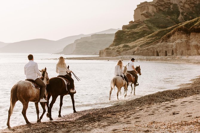 Santorini: Horse riding to the Black Sandy Beach (Eros beach) - Practical Details