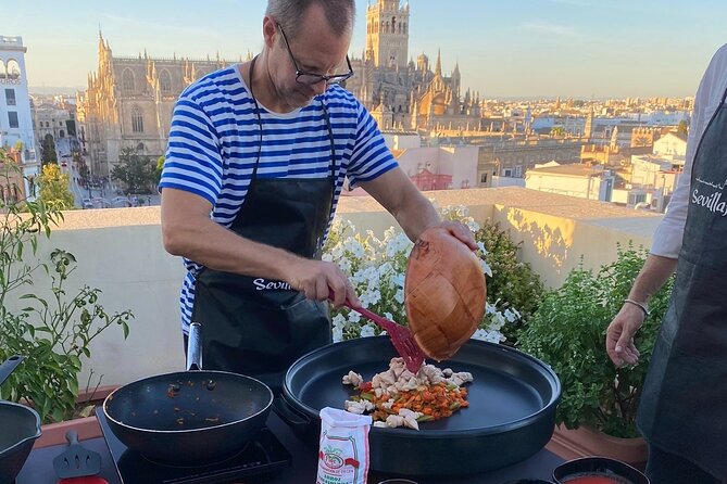 Sevilla: Panoramic Highlights Rooftop Tour & Paella Cooking Class - FAQ