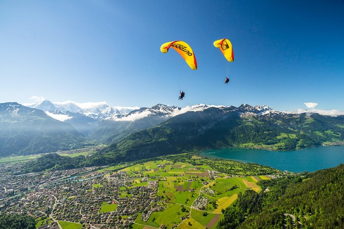 Tandem Paragliding Experience from Interlaken - Landing and Return