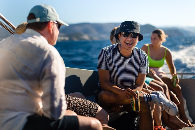 Blue Cave Premium Half-Day Tour with Panoramic Old Town View - The boat and group vibe