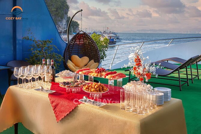 Cozy Bay Halong 5-Star Day Cruise, Buffet, Cave, Kayak, Swimming - FAQ About the Cozy Bay Halong 5-Star Day Cruise