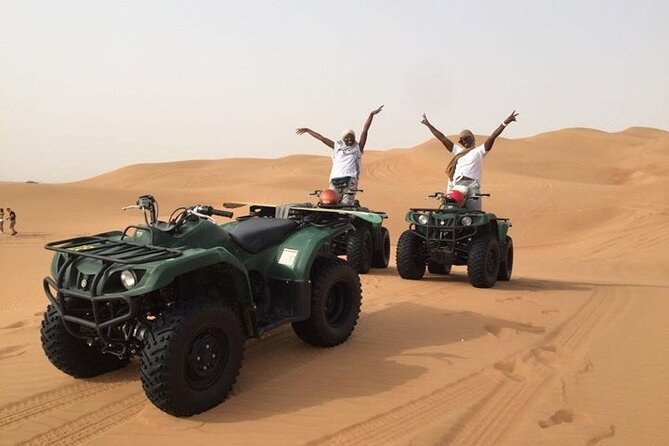 Dubai Self-drive Quad Bike, Sand Boarding, Camels & Refreshments - FAQs