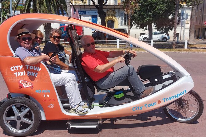 Nice: Visit of Nice by electrically assisted bike taxi 1 hour. - Authentic Experiences and Authenticity