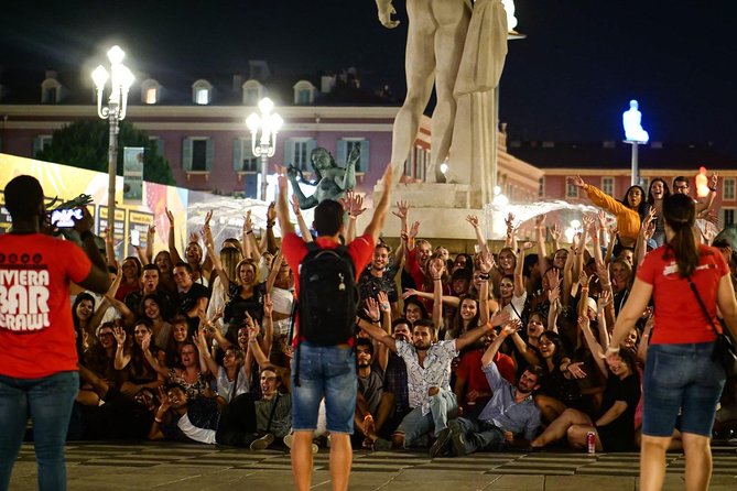 Riviera Bar Crawl Party with Free Shots and VIP Entry - Cours Saleya: Market by Night