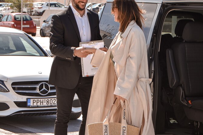 Santorini, Private Transfer with Luxury Airconditioned Vehicle - The Experience in Detail
