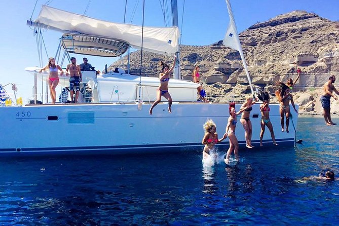 Santorini Catamaran Cruise with Fresh Meal and Open Bar - The Sum Up