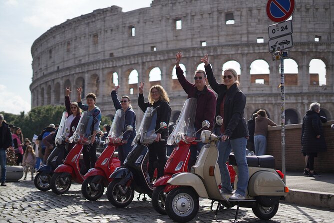 Vespa Scooter Tour in Rome with RomeIsMyLove Pro Photo Team - FAQ