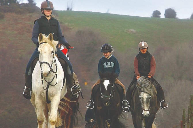 Beach & countryside horse riding outside Westport. Guided. 1 hour - Key Points