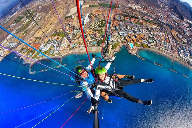 BRONZE tandem paragliding flight in South Tenerife, free pick up - Key Points