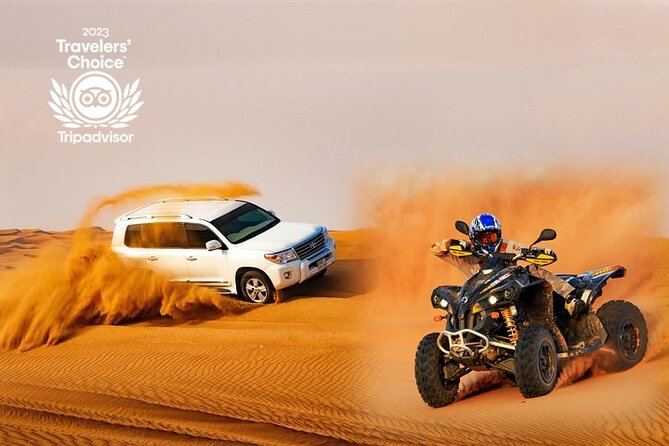 Dubai Desert Safari Adventure, 60mins ATV, Camel Ride, Shows, BBQ - Key Points