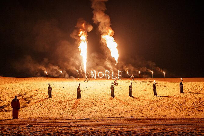 Dubai Evening Desert Safari BBQ Dinner & Transfer to Noble Camp - Key Points
