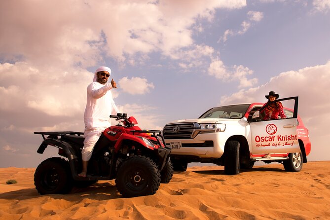 Dubai Self-drive Quad Bike, Sand Boarding, Camels & Refreshments - An Overview of the Desert Experience