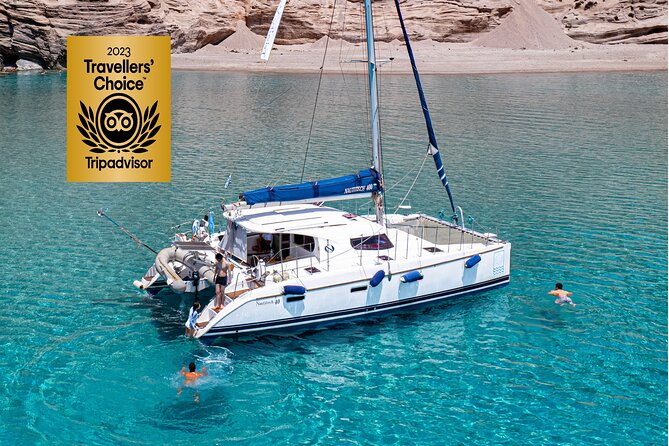 Full-Day Tour of Milos and Poliegos Small Group Catam With Lunch - Setting Sail from Adamas — The Beginning of a Beautiful Day