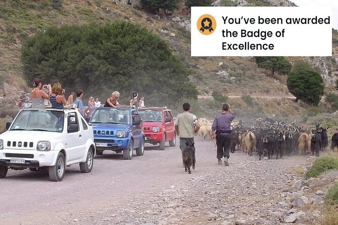 Jeep Safari 4x4 Crete real off road mountain tracks with Lunch from Hersonissos - Experience the Off-Road Adventure in Crete: Jeep Safari 4x4 from Hersonissos