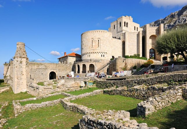 Kruja castle, the old Bazaar & Sarisalltik- Departure from Tirana - Key Points