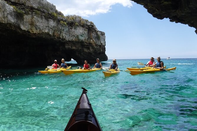 Leuca kayak tour + swimming + speleo-trek in cave - Key Points