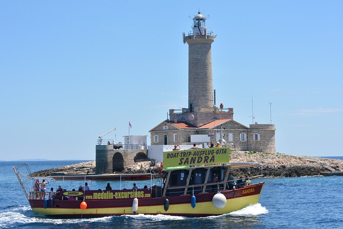Medulin -Kamenjak 5h boat trip with lunch & drinks on Sandra Boat - Key Points