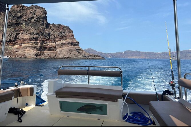Santorini Fishing Private Cruise boat tour - BBQ, Snorkeling - An Authentic Sail Into Santorini’s Secrets