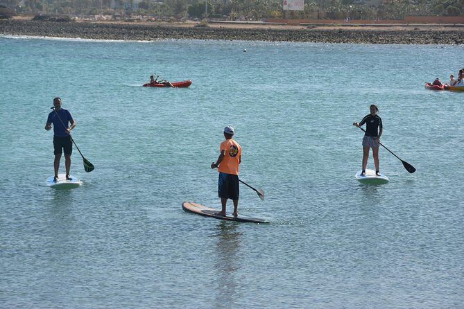 1,5-Hour Beginners Stand Up Paddle Course in Caleta de Fuste - Equipment and Inclusions
