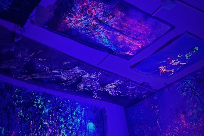 Fluorescent painting studio in Lyon in an art gallery - Analyzing the Value